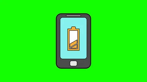 charge icon animation green screen. 2D f... | Stock Video | Pond5
