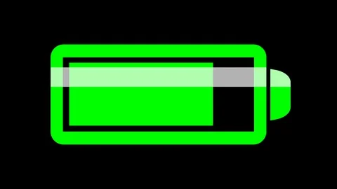 Charging and discharging battery icon an... | Stock Video | Pond5