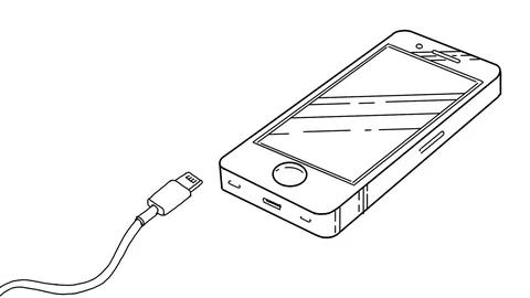 Charging Cable Charging Smart Phone 2D A... | Stock Video | Pond5