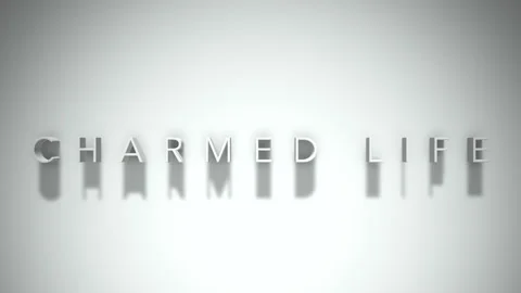 charmed life 3D title animation with sha... | Stock Video | Pond5