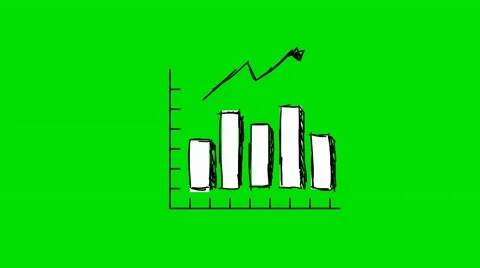Chart - Animation - Hand-Drawn - Green S... | Stock Video | Pond5