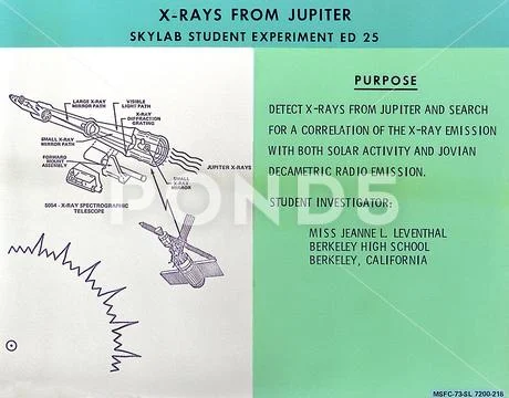 Photograph: This chart describes the Skylab student experiment X-Rays ...