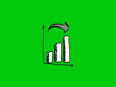 Chart - Hand Drawn - Green Screen - SD | Stock Video | Pond5