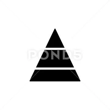 Chart pyramid icon. Simple business performance icons for ui and ux ...