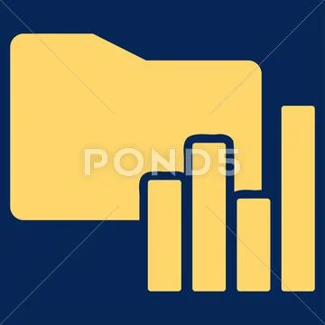 Charts Folder icon from Business Bicolor Set: Graphic #52565321