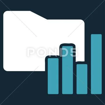 Charts Folder icon from Business Bicolor Set ~ Clip Art #52565535