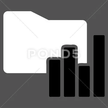 Charts Folder icon from Business Bicolor Set: Graphic #52565637