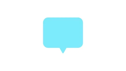 chat balloon pop up animated chat balloo... | Stock Video | Pond5