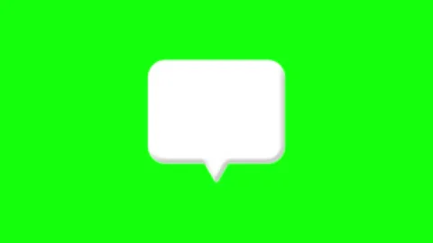 chat balloon pop up animated chat balloo... | Stock Video | Pond5