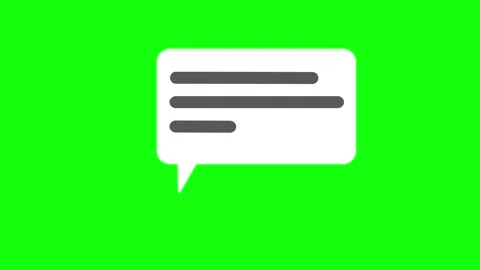 chat balloon pop up animated chat balloo... | Stock Video | Pond5