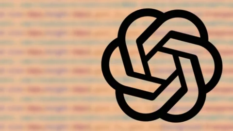 chat gpt logo by open ai animation on a ... | Stock Video | Pond5