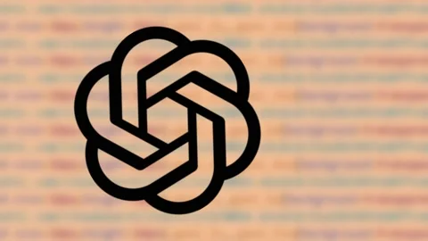 chat gpt logo by open ai animation on a ... | Stock Video | Pond5