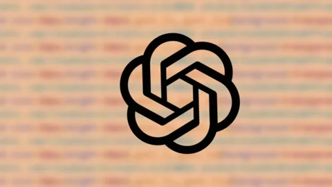 chat gpt logo by open ai animation on a ... | Stock Video | Pond5