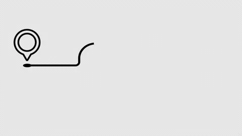 Chat Location pin animation. 2d animatio... | Stock Video | Pond5