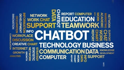 Chatbot animated word cloud,design anima... | Stock Video | Pond5