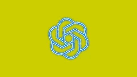 ChatGPT Logo neon animation Green Screen... | Stock Video | Pond5