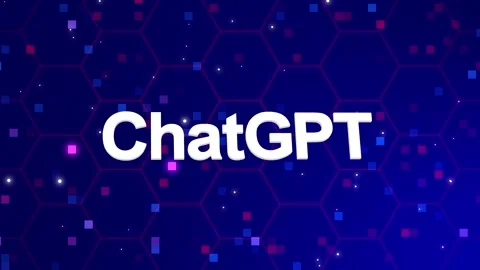 ChatGPT text animation with background | Stock Video | Pond5