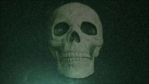 Chattering skull stop motion animation w... | Stock Video | Pond5