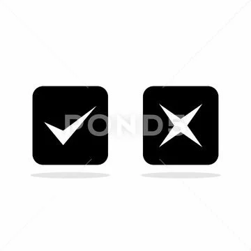 Check and wrong marks, Tick and cross marks, Accepted/Rejected ...