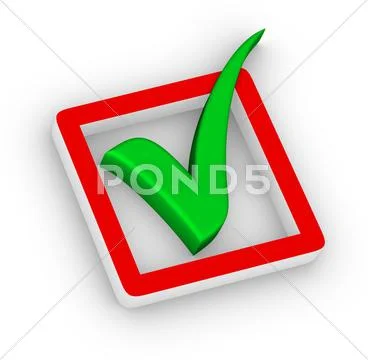 Check box and green check mark: Graphic #34249261