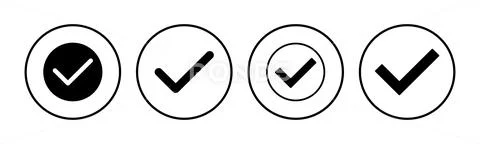 Check icon vector. check mark icon. check list button icon.: Graphic ...