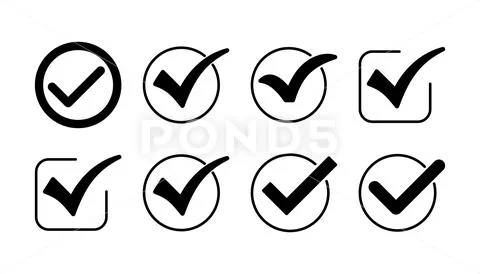 Check icon vector. check mark icon. check list button icon.: Graphic ...