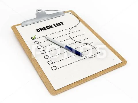 Check list Check list isolated on white background Copyright: xZoonar ...