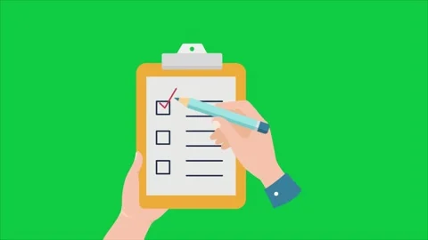 check list check with pen 2d animation v... | Stock Video | Pond5