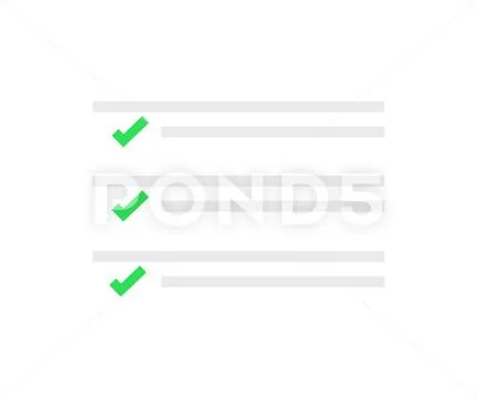 Check list, checklist form logo design. Checkboxes ui design for survey ...