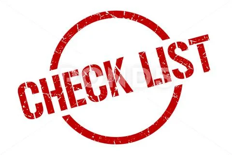 Check list stamp Stock Illustration ~ Graphic #101255432
