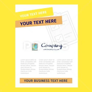 Check list Title Page Design for Company profile ,annual report ...