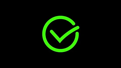 Check mark animation or tick doodle, han... | Stock Video | Pond5