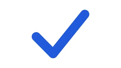Check Mark Animation on white Background... | Stock Video | Pond5