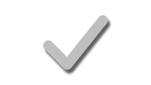 Check Mark Animation on white Background... | Stock Video | Pond5