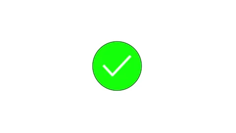 check mark icon. Animation of check mark... | Stock Video | Pond5