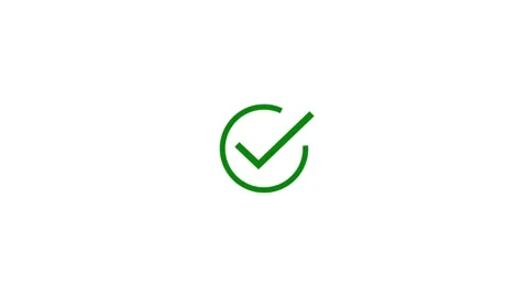 check mark icon. approved tick mark icon... | Stock Video | Pond5
