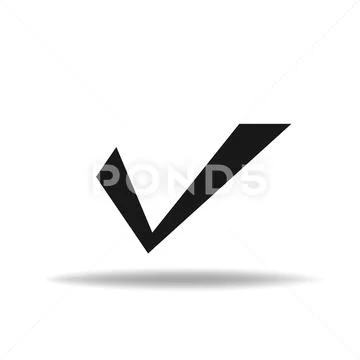 Check Mark Isolated Icon. Checklist button icon. Check mark, tick ...
