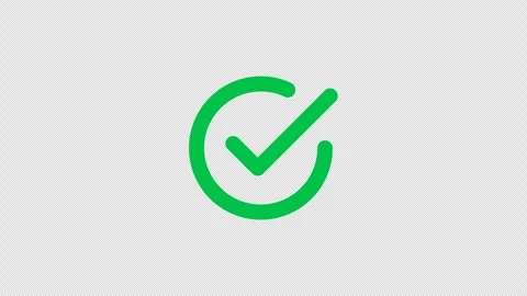 Check Mark Symbol, Approved Tick Animati... | Stock Video | Pond5