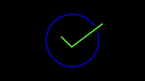 check mark symbol, tick sign, animation ... | Stock Video | Pond5