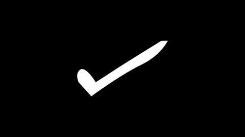 Check Mark Tick Symbol Animation Represe... | Stock Video | Pond5