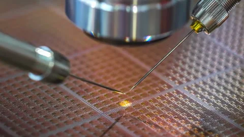 Check Micro Electronic Chip Under A Micr... | Stock Video | Pond5