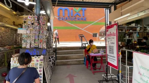 Check in point QR code scanning entrance... | Stock Video | Pond5