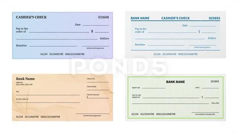 Check template. Blank bank cheque with guilloche pattern and watermark ...