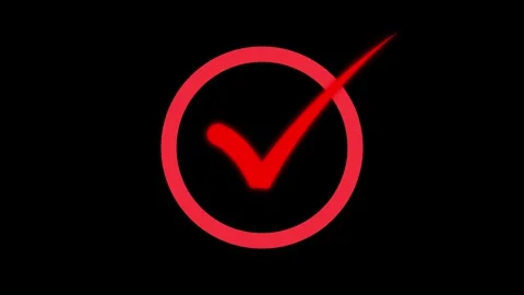check tick mark icon animation, check ma... | Stock Video | Pond5