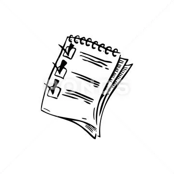 Checkbox list sketch vector illustration: Royalty Free #164682690