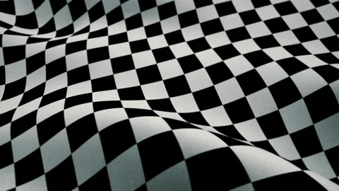 Checkered Flag Waving, 3D Animation | Stock Video | Pond5
