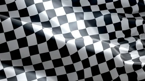 Checkered Flag waving in the wind. 4K Hi... | Stock Video | Pond5