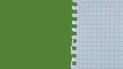 Checkered paper on green screen chroma k... | Stock Video | Pond5