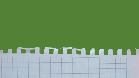 Checkered paper on green screen chroma k... | Stock Video | Pond5