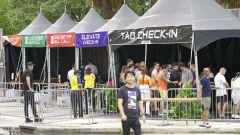 Checkin Miami Ultra Music Festival 2024 | Stock Video | Pond5